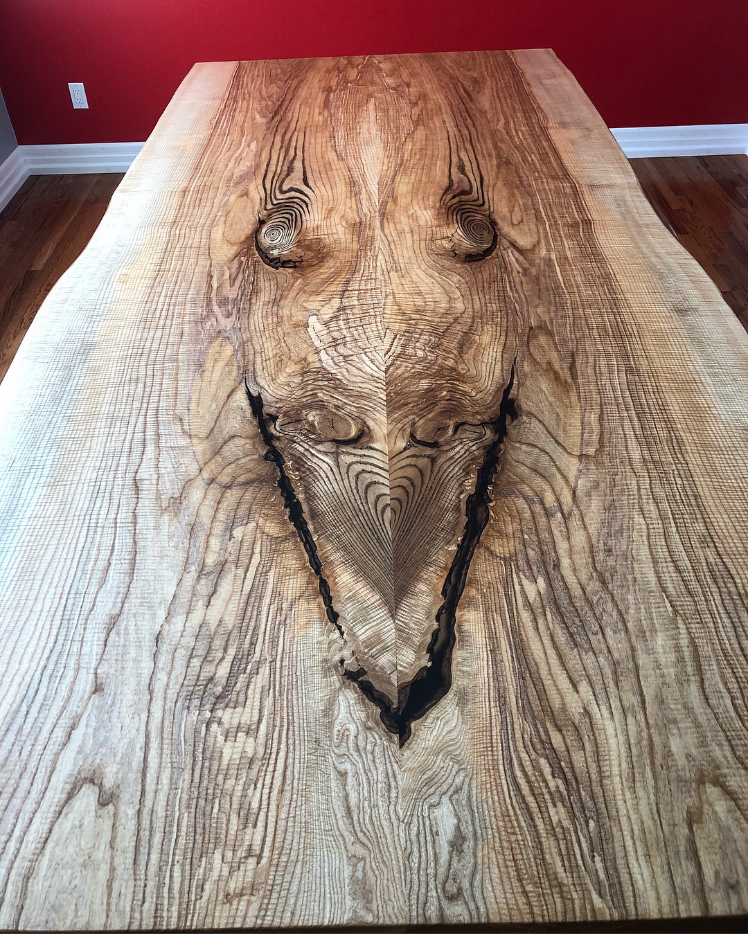 Live Edge White Ash Dining Table - Wood Slabs